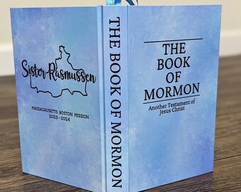 Hardcover Book of Mormon LDS Church Missionary Personalized Cover Elder ...