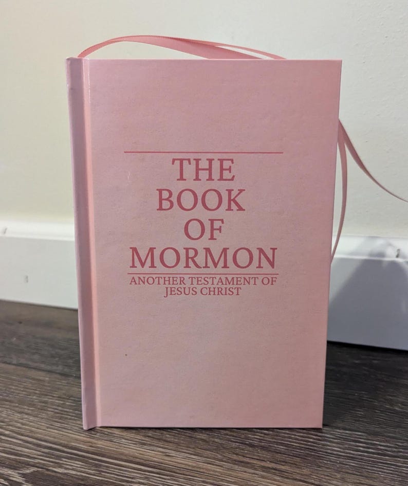 Handmade Hardcover Book of Mormon, LDS Missionary Gift, Latter Day ...
