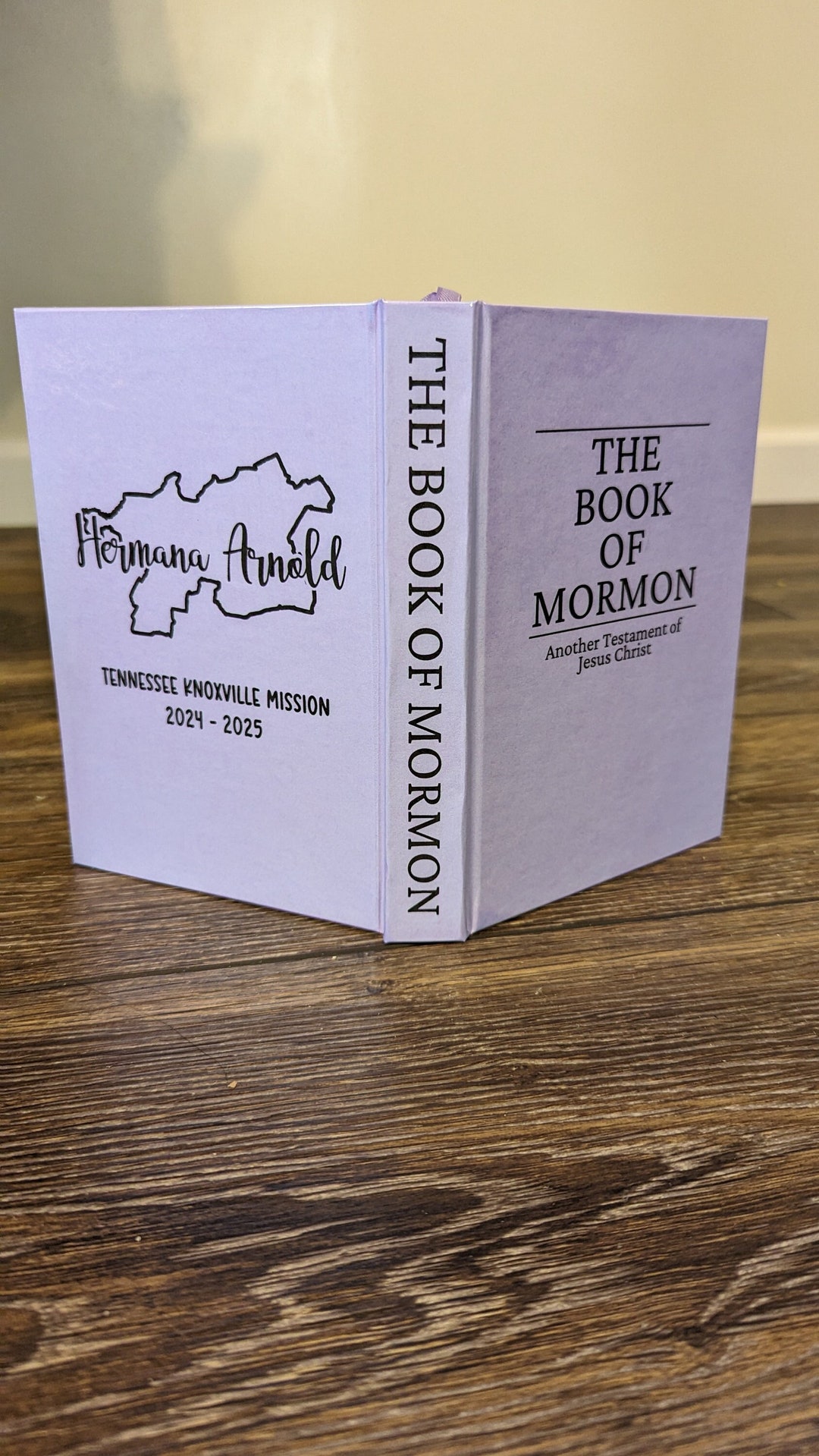 Hardcover Book of Mormon LDS Church Missionary Personalized Cover Elder ...
