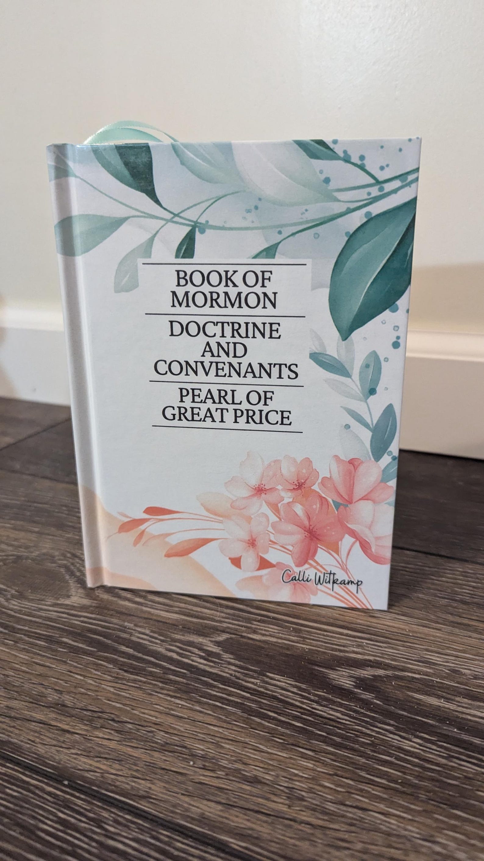 Floral Hardcover Triple Combination (book of Mormon, Doctrine ...