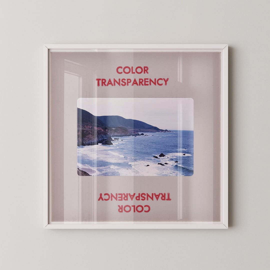 California Coast Art, Print of Vintage Kodak Slide, California Print ...