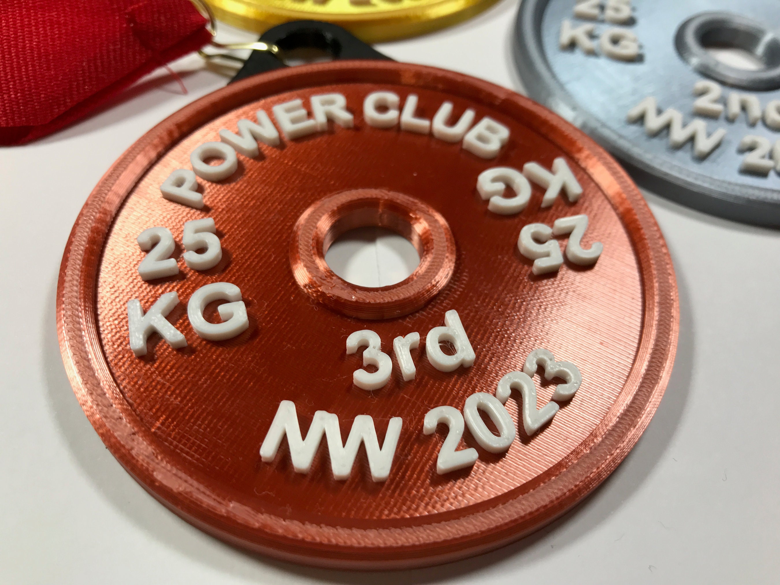 Powerlifting Medals - Calibrated Plates - Personalised - Etsy