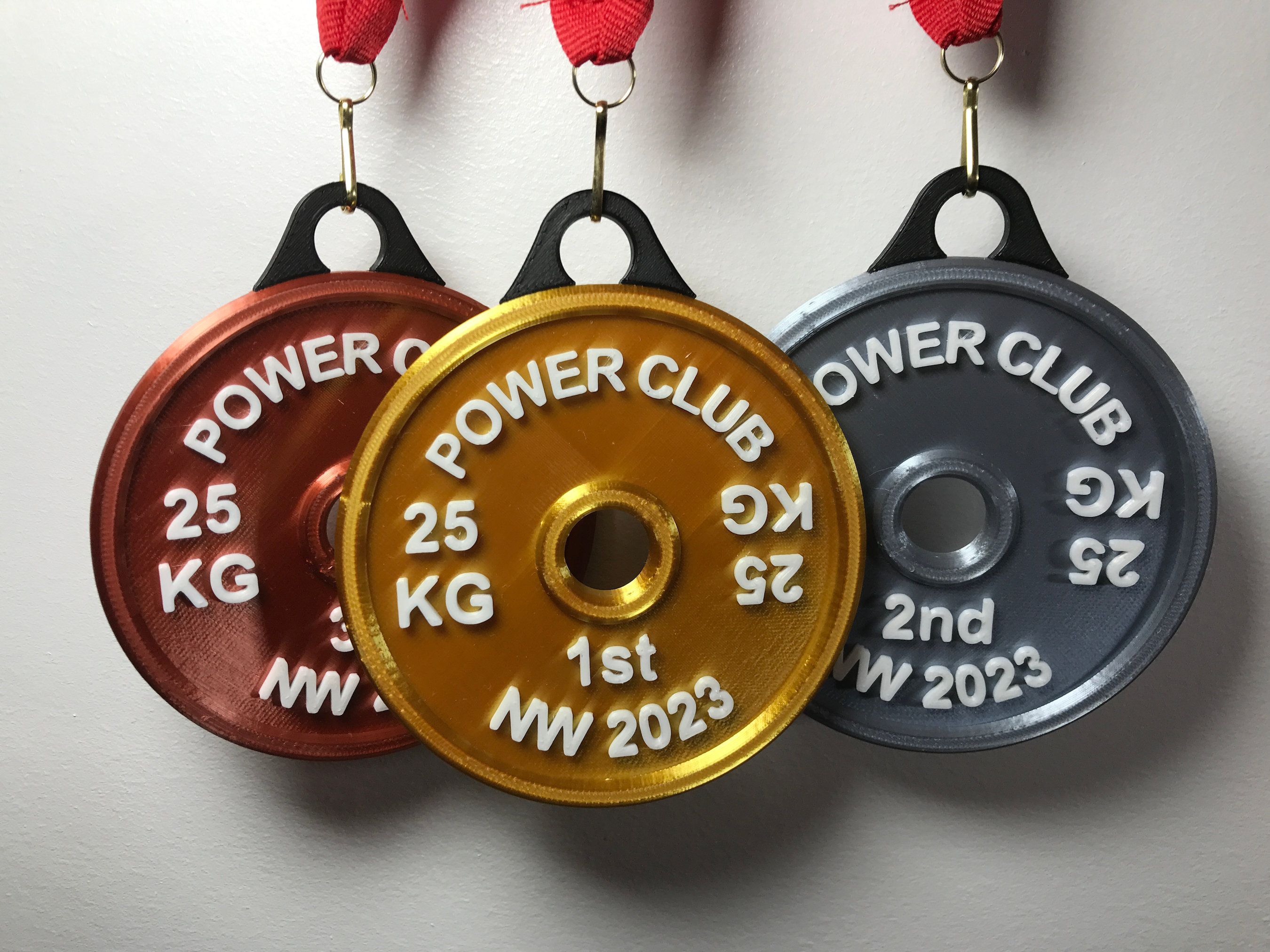 Powerlifting Medals - Calibrated Plates - Personalised - Etsy