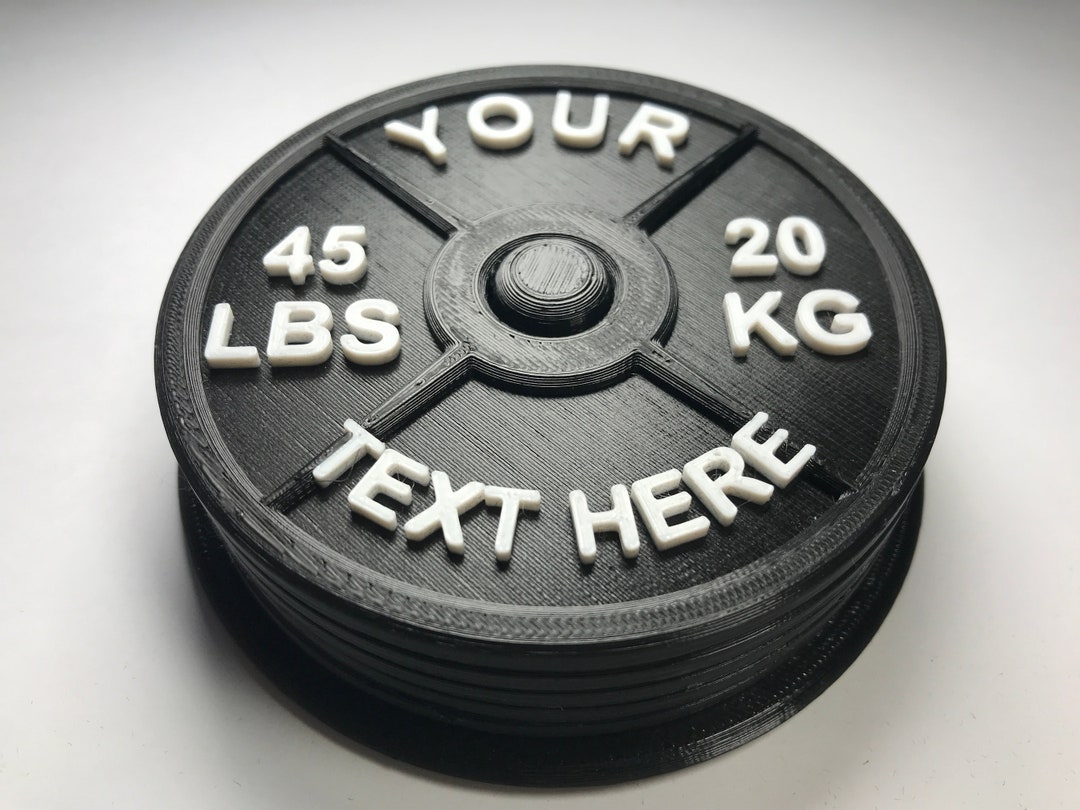 Personalised Drink Plates - Weight Plate Novelty Gym Coasters - Etsy