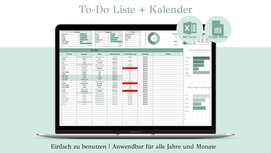 To-do List and Calendar - Etsy