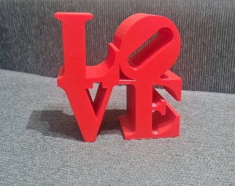 Love Sculpture Red - Etsy