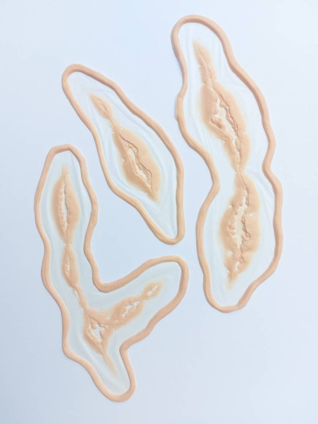 Stitched Sutures Encapsulated Silicone Prosthetics Set/wound/ Infected ...