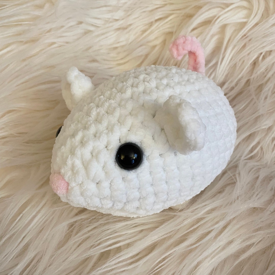 Custom Color Crochet Mouse Plushie | White Mouse | Gray Mouse | Black ...
