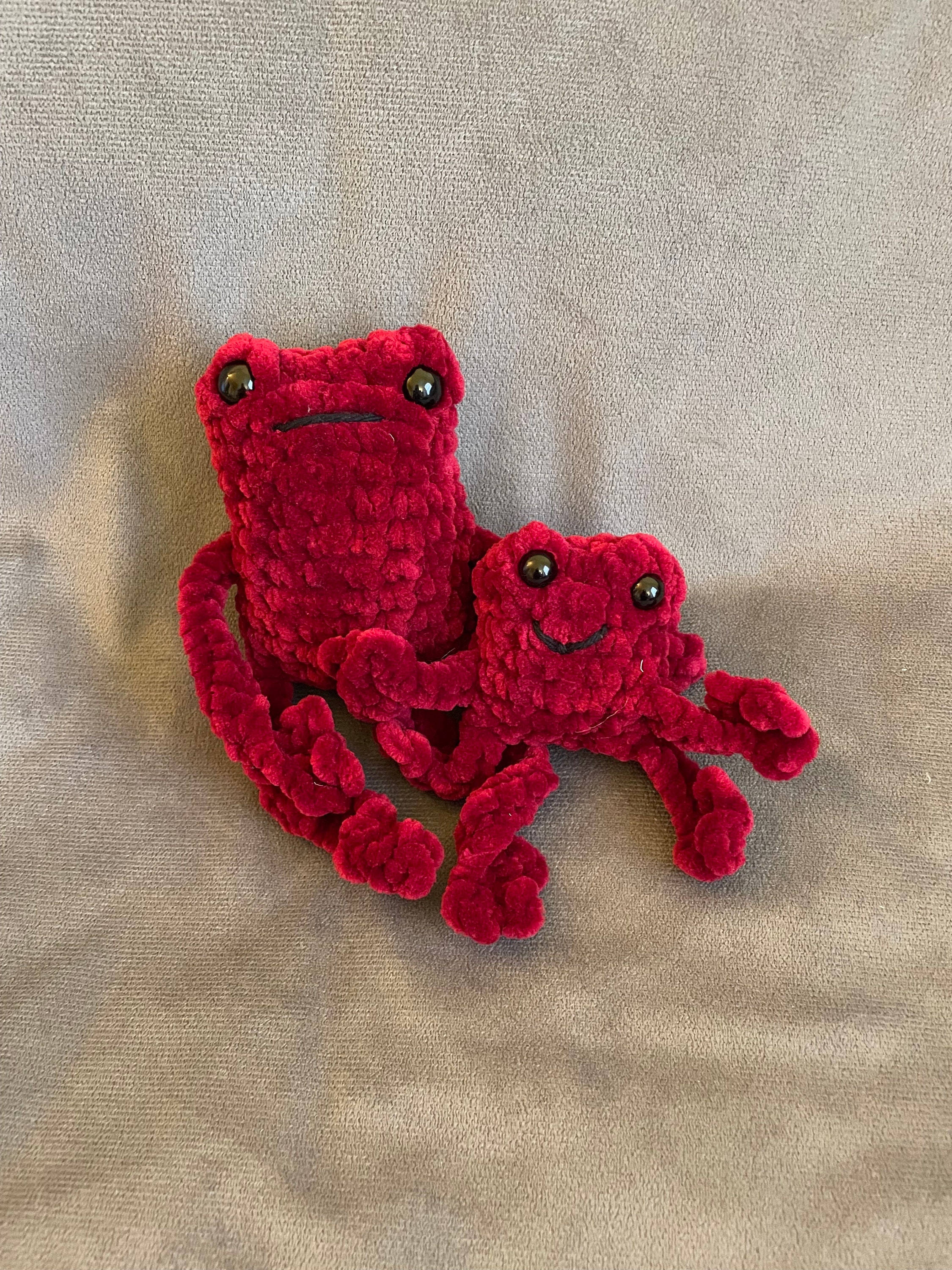 Leggy Frog Crochet Plushies Baby Leggy Frog Frog Crochet Plush Assorted ...