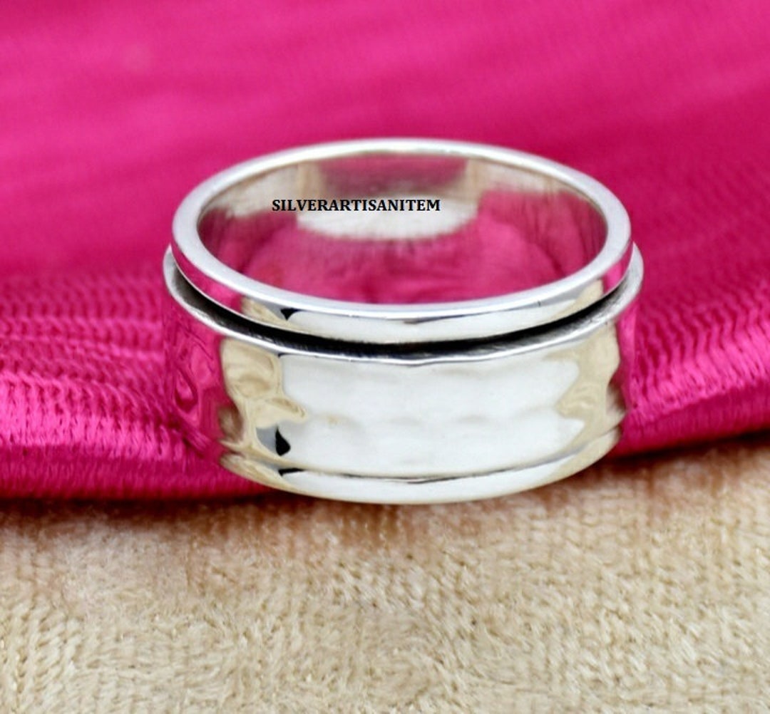 Spinner Ring, Minimalist Spinner Ring, Handmade Ring, Meditation Ring ...