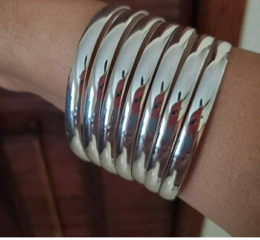 Set of 7 Bangles, Stacking Bangles,seminarian, Stacking Bracelets, 7 ...
