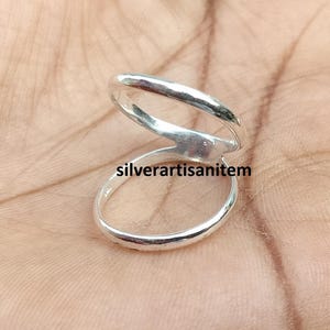 Solid Sterling Silver Swan Ring, Splint Ring, Swan Neck Splint for Dip ...