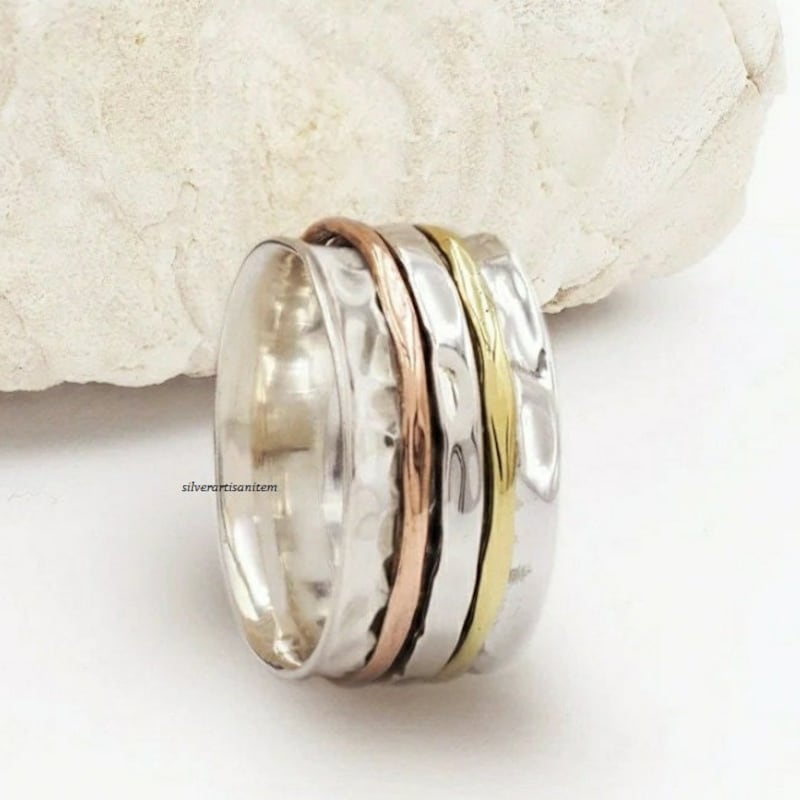 Mixed Metal Ring - Etsy