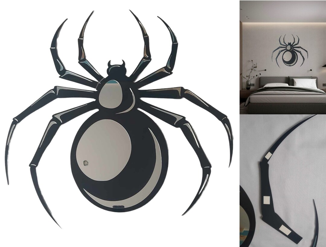 Picture With a Spider, Black Spider for Wall Decoration Spider Wall ...