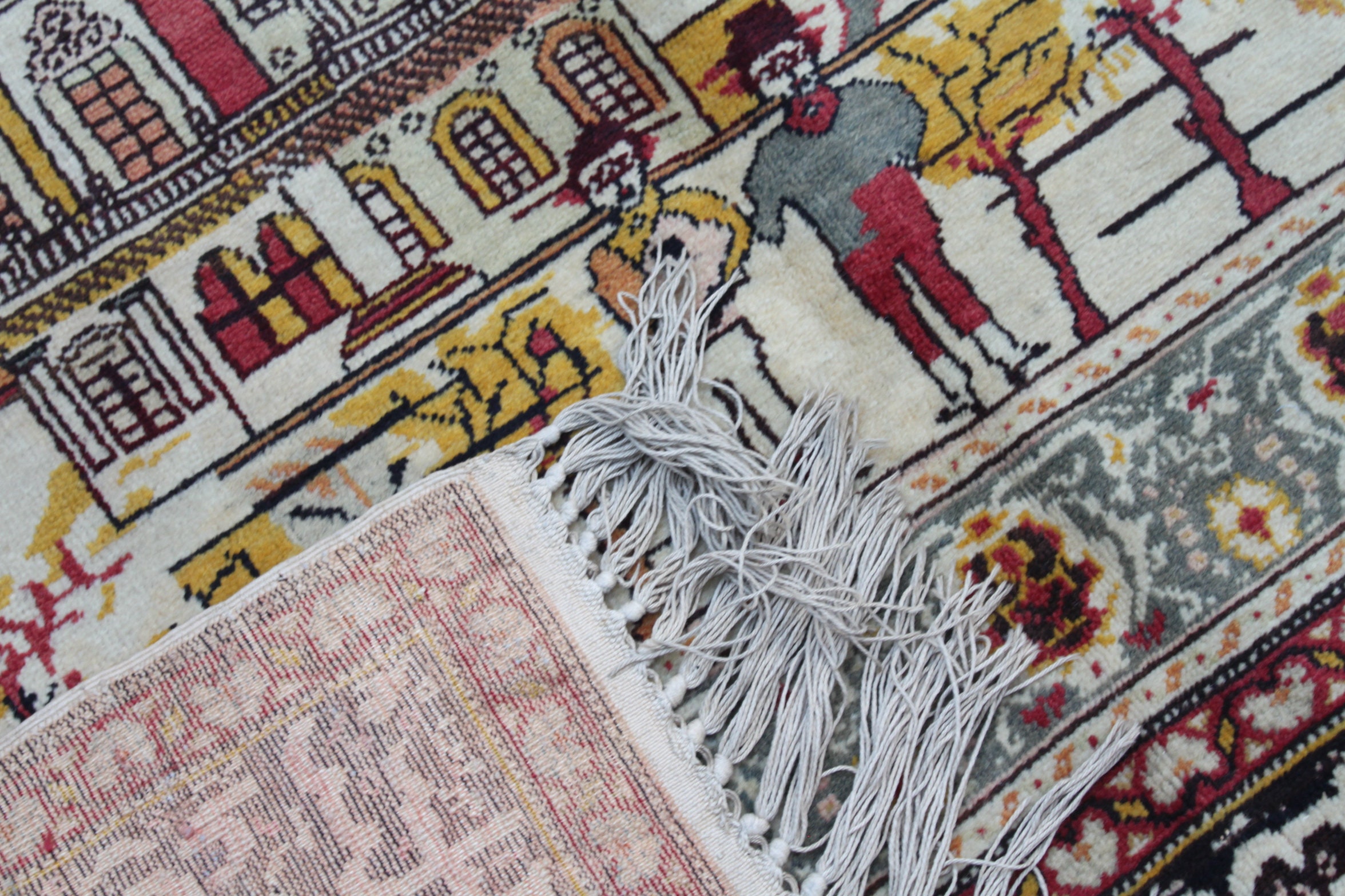 Rare 100-year-old Armenian Handmade Rug - Authentic Kayseri ...