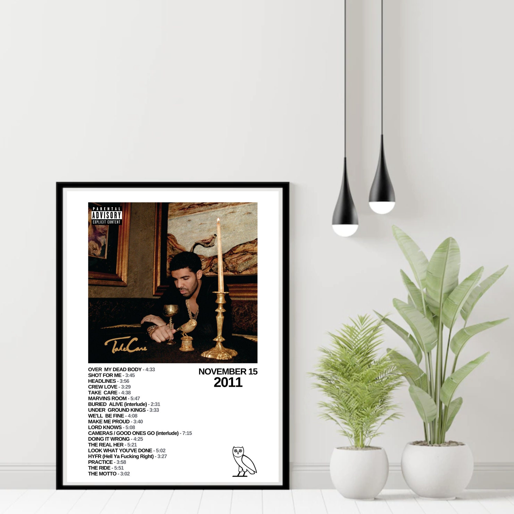 Drake Poster, Take Care, Album Cover Poster, Album Cover Prints ...