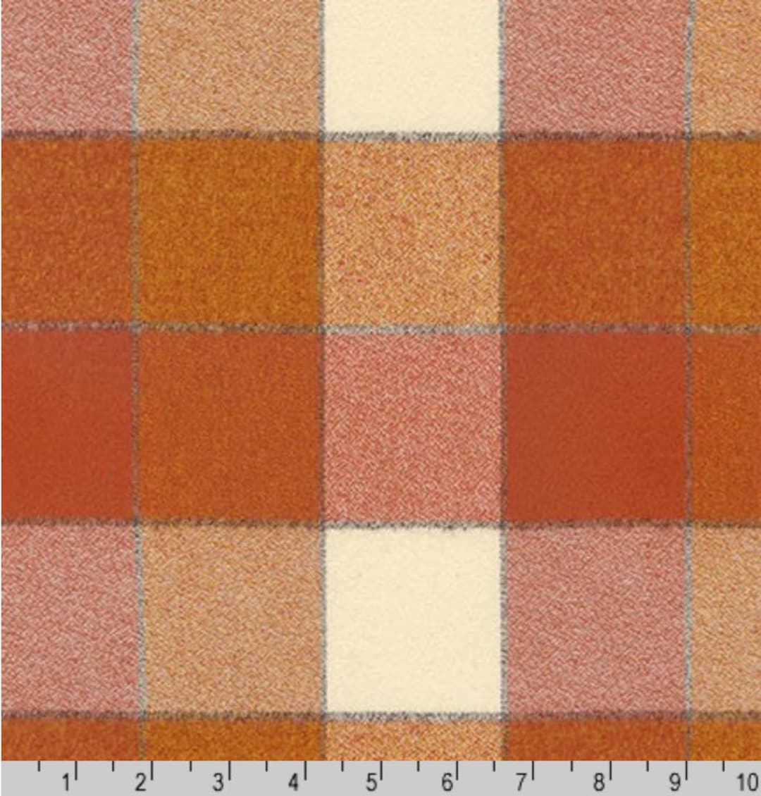 Rust- Mammoth Flannel by the Yard - 100% Cotton, 'rust' by Robert ...