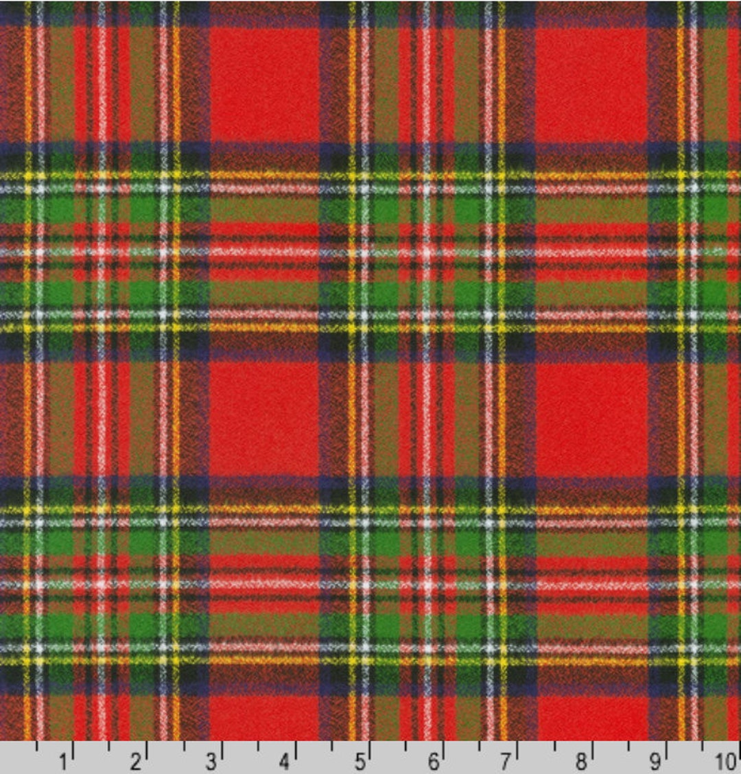 Red - Mammoth Flannel by the Yard - 100% Cotton, 'red' by Robert ...