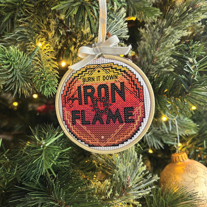 Iron Flame (empyrean Series) | Cross Stitch Pattern, Ornament (PDF ...