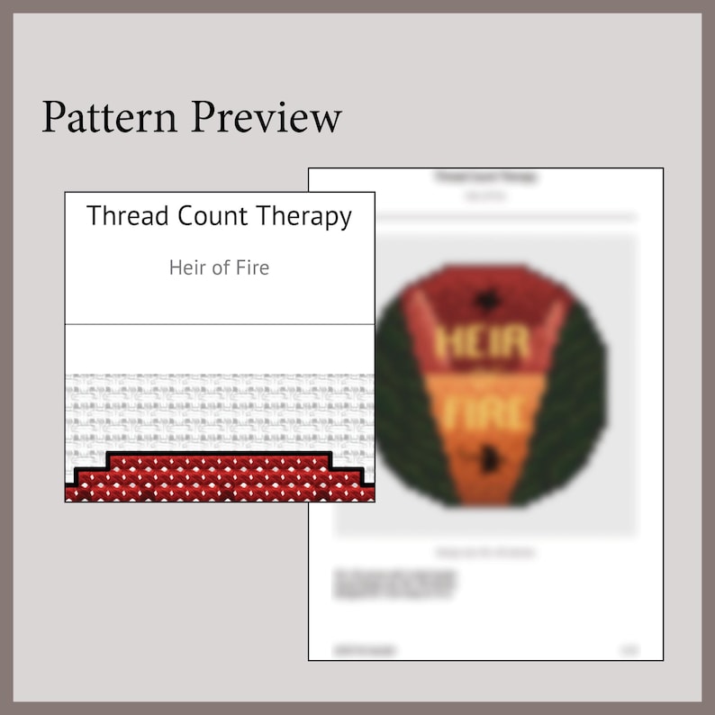 Heir of Fire (throne of Glass Series) | Cross Stitch Pattern, Ornament ...