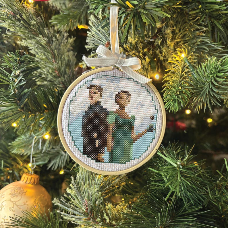 Anthony and Kate - Bridgerton | Ornament Cross Stitch Pattern (PDF ...