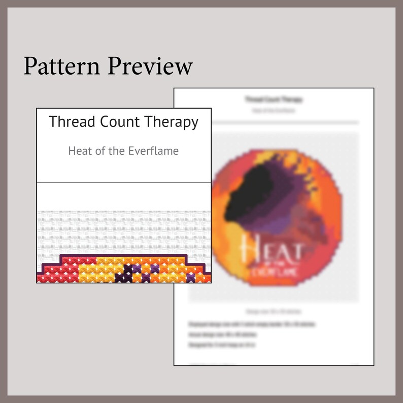 Heat of the Everflame (kindred's Curse Saga) | Cross Stitch Pattern ...