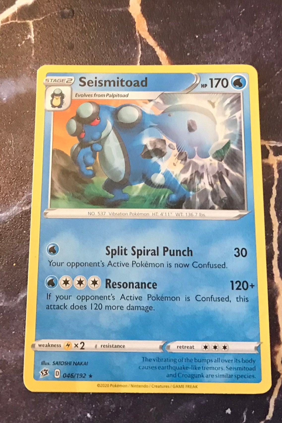 Pokemon Palpitoad Card