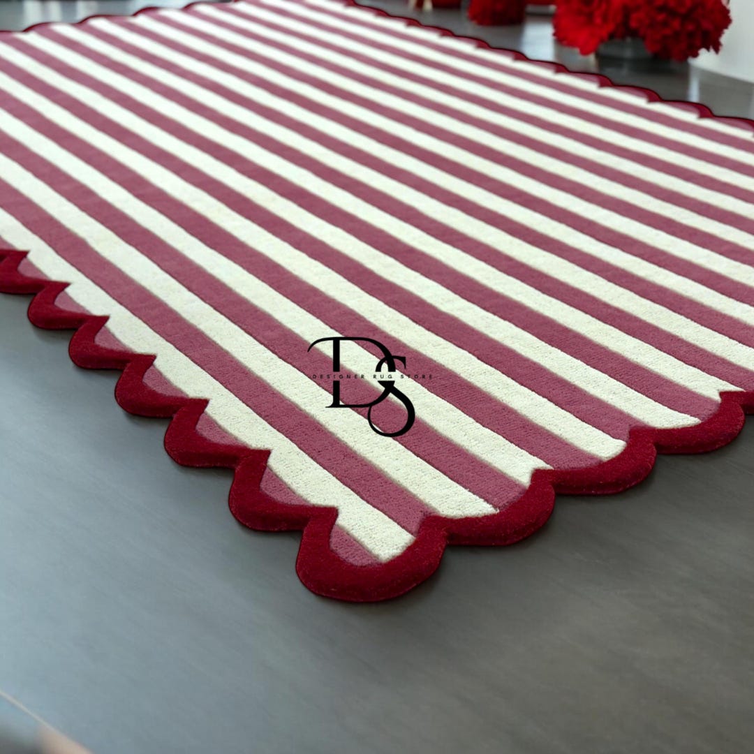 Hand Tufted Modern Strip Rug | High Quality Colorful Woolen Rug ...