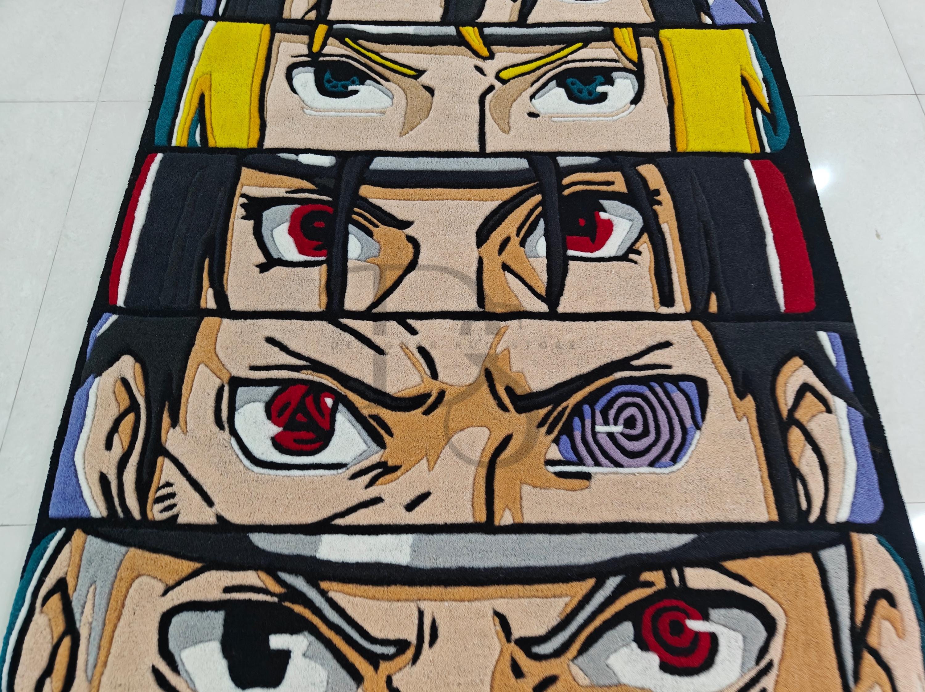 Naruto Sharingan Eyes Plush Rug: Featuring Iconic Eyes of Naruto ...