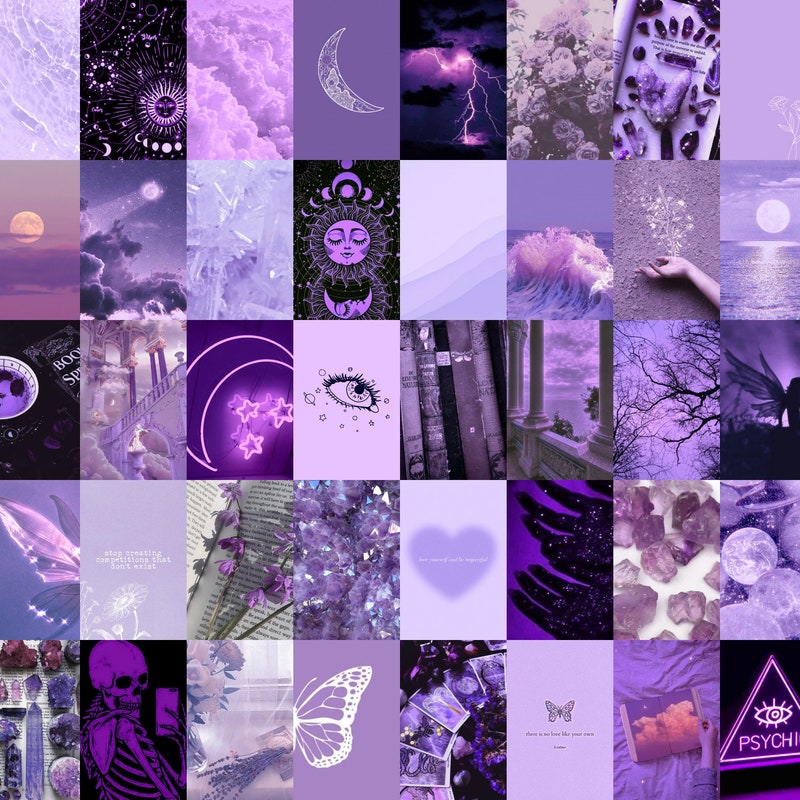 Purple Collage Kit - Etsy
