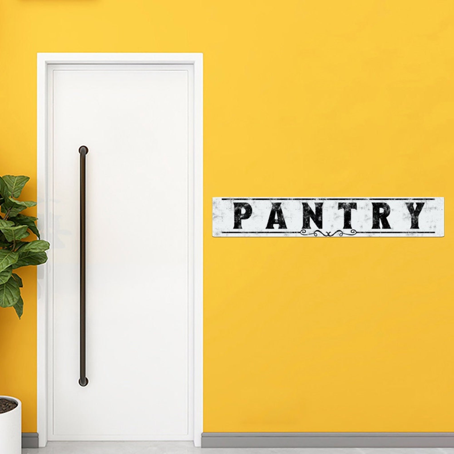 Rustic Pantry Signs, Big Aluminium Distressed Kitchen Signs, 18 X 3 ...