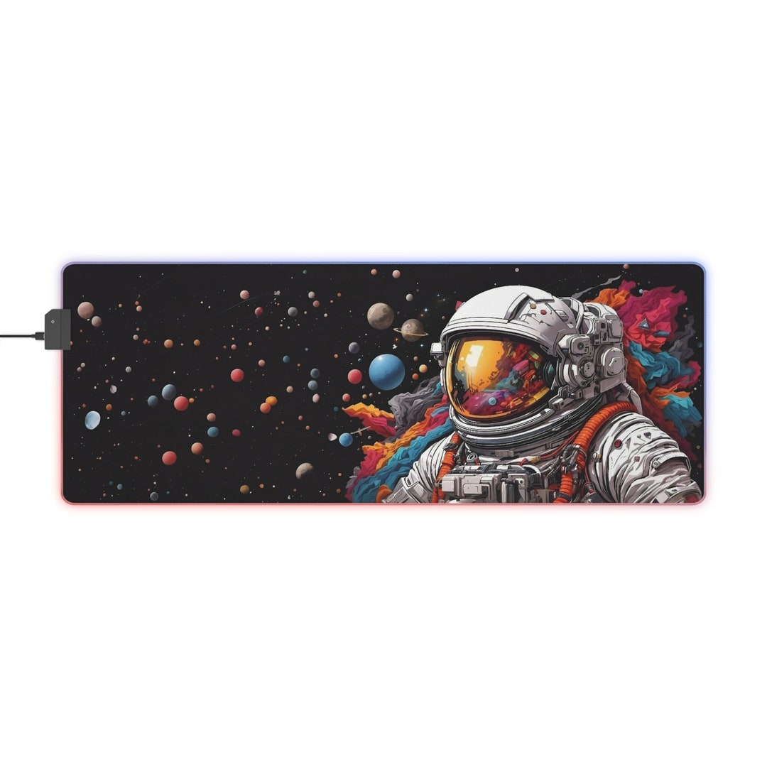 Astronaut LED RGB Gaming Mouse Pad Strange Space Anime Large - Etsy