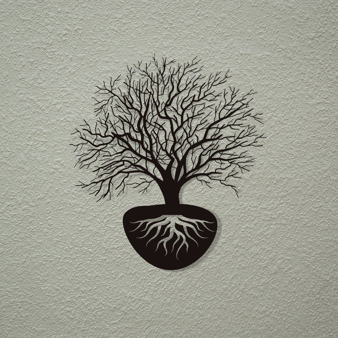 Metal Tree Wall Art, Tree Sign, Metal Sign, Metal Branch Wall Decor ...