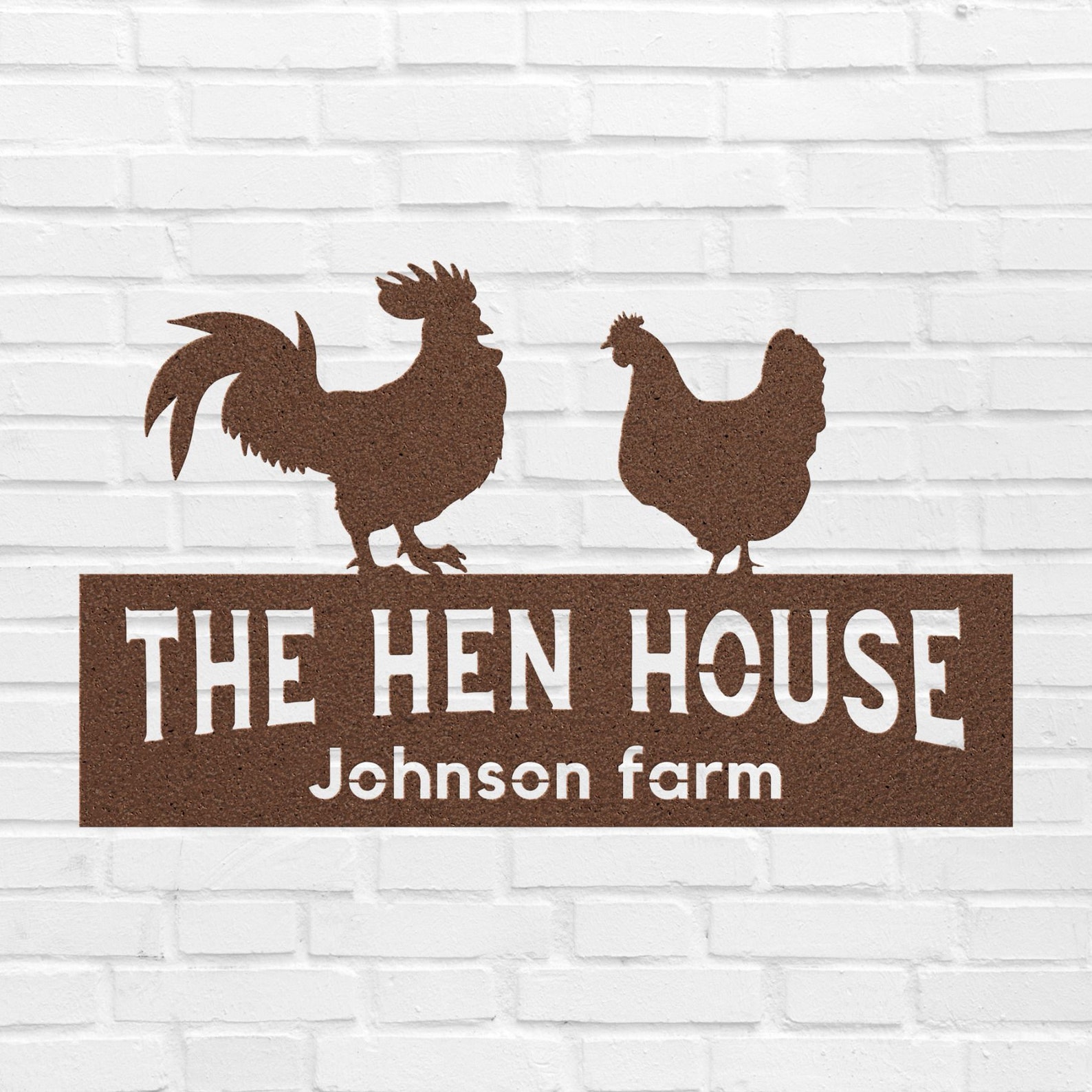 Chicken Coop Sign, Custom Metal Hen House Sign, Personalized Farm Sign ...