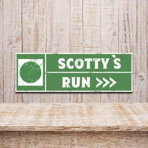 Ski Trail Signs, Custom Wooden Looking Ski Sign, Rustic Ski Resort ...