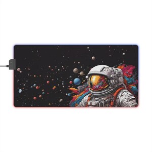 Astronaut LED RGB Gaming Mouse Pad, Strange Space Anime, Large Size ...