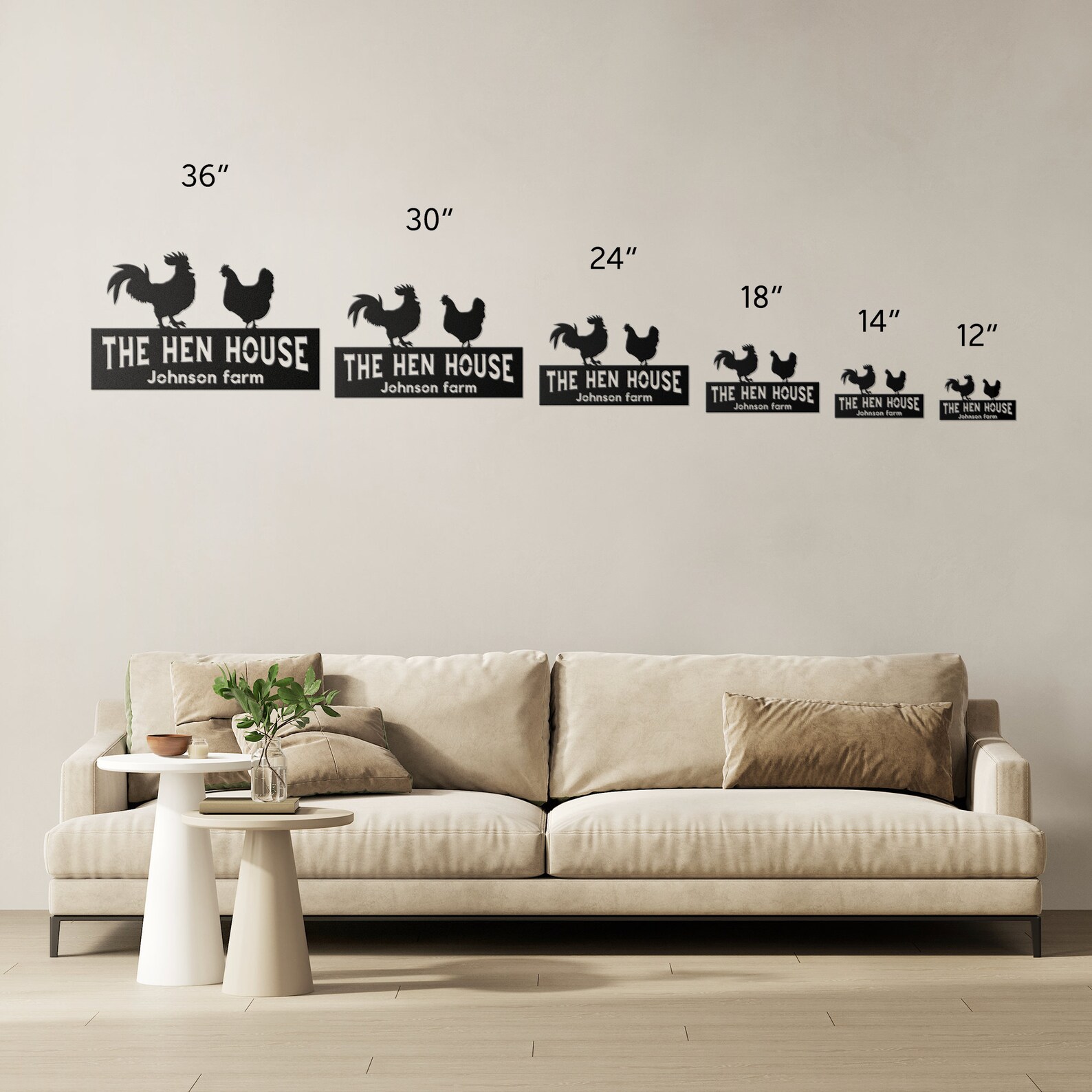 Chicken Coop Sign Custom Metal Hen House Sign Personalized - Etsy