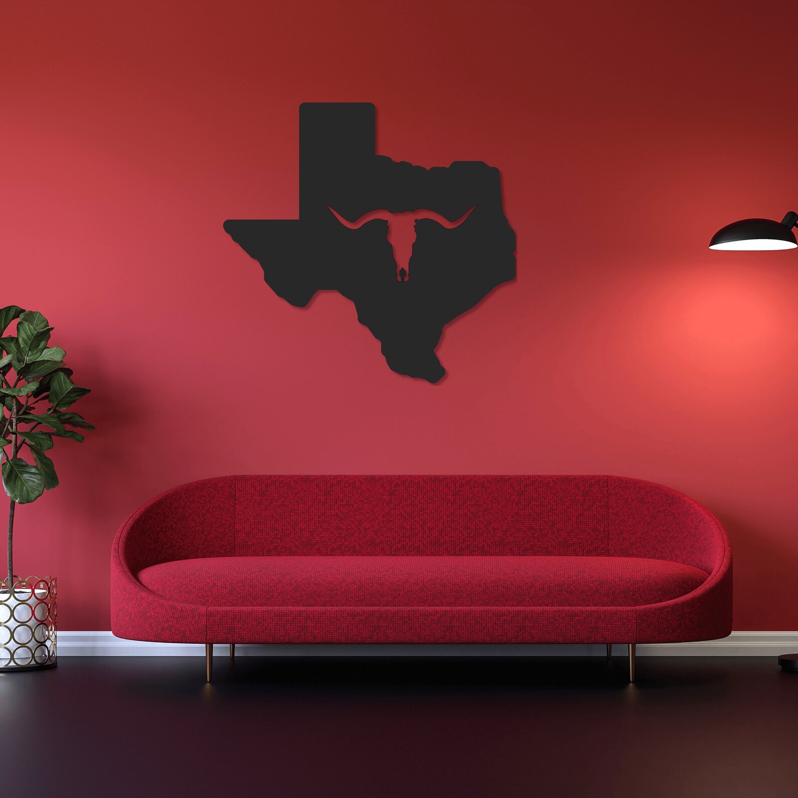 Longhorn Wall Art, Texas Longhorn Skull Metal Sign, Metal Wall Art ...