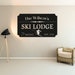 Ski Sign Custom Ski Lodge Decor Est Sign Personalized Ski - Etsy