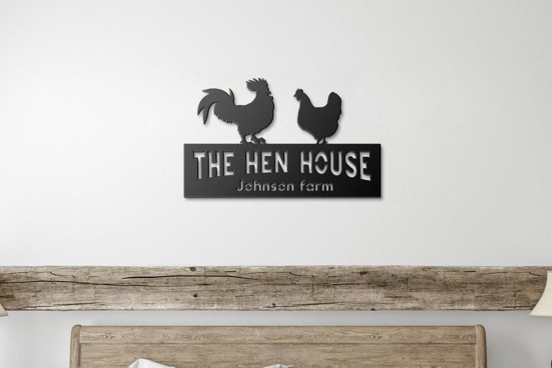 Chicken Coop Sign Custom Metal Hen House Sign Personalized - Etsy