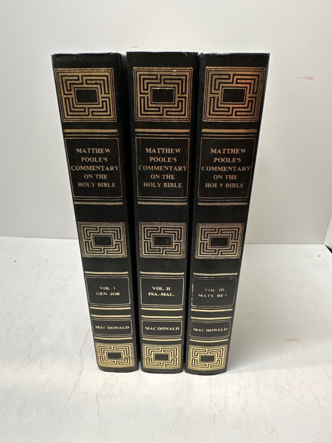 Matthew Poole's Commentary on the Holy Bible Full 3 Volume Set ...