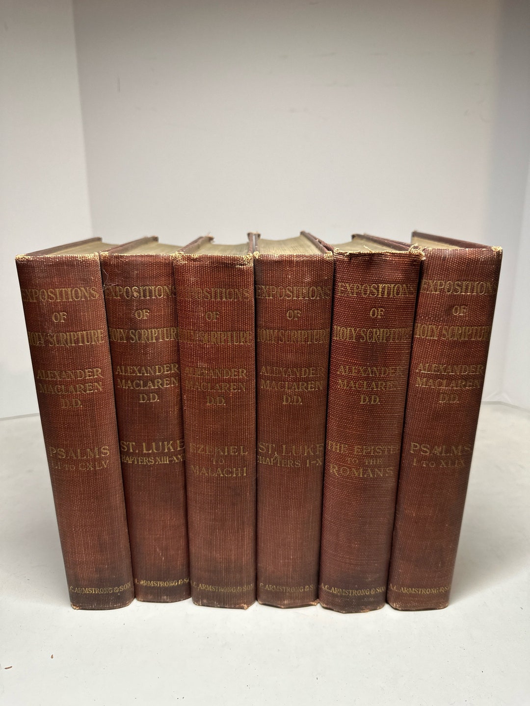 Expositions of Holy Scripture by Alexander Maclaren Full 6 Volume Set ...