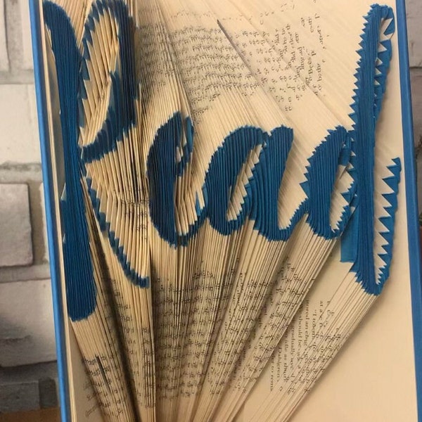 Read Book Folding Pattern - Etsy