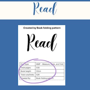 Read Book Folding Pattern - Etsy