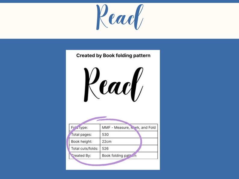 Read Book Folding Pattern - Etsy