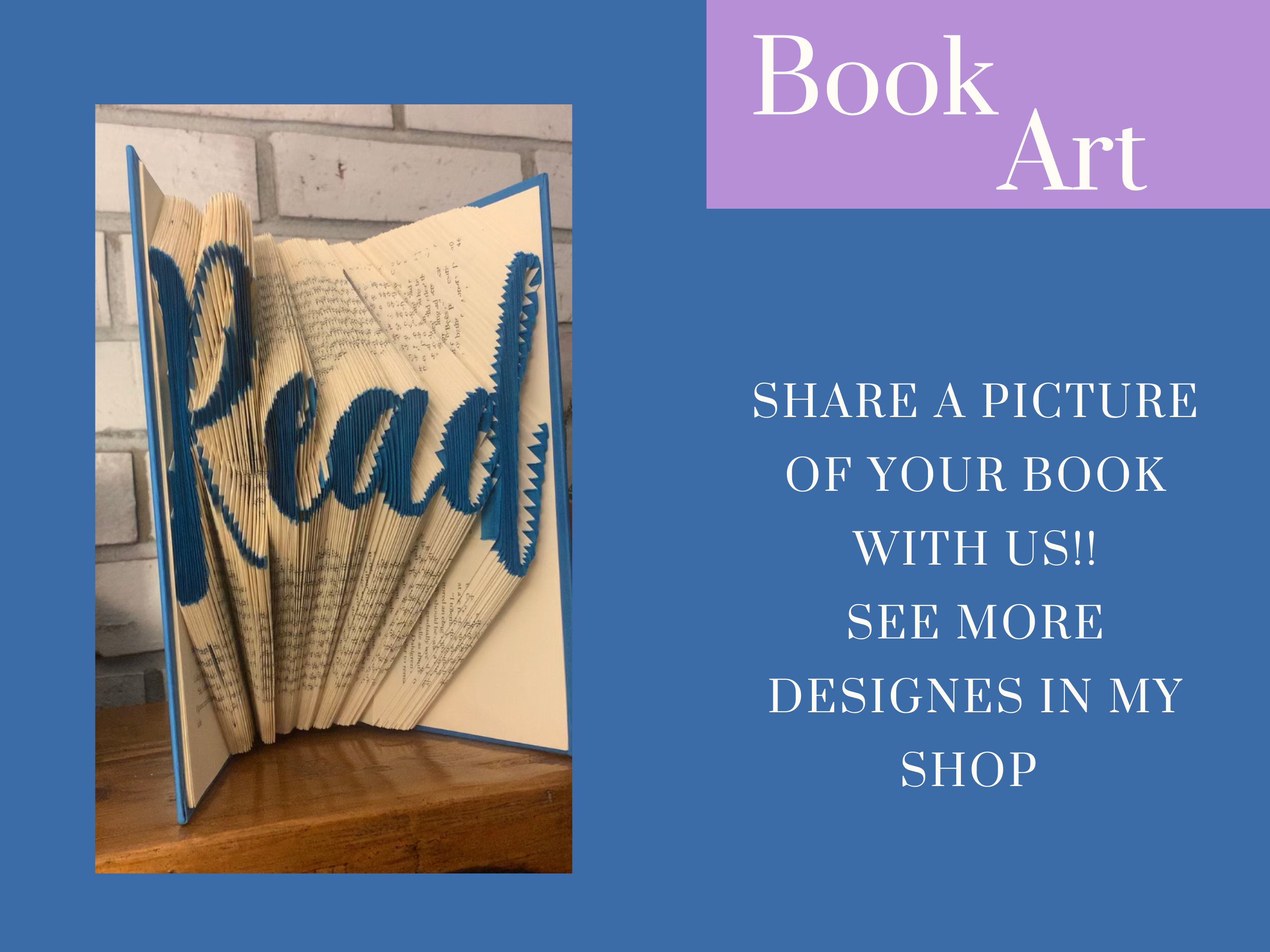 Read Book Folding Pattern - Etsy