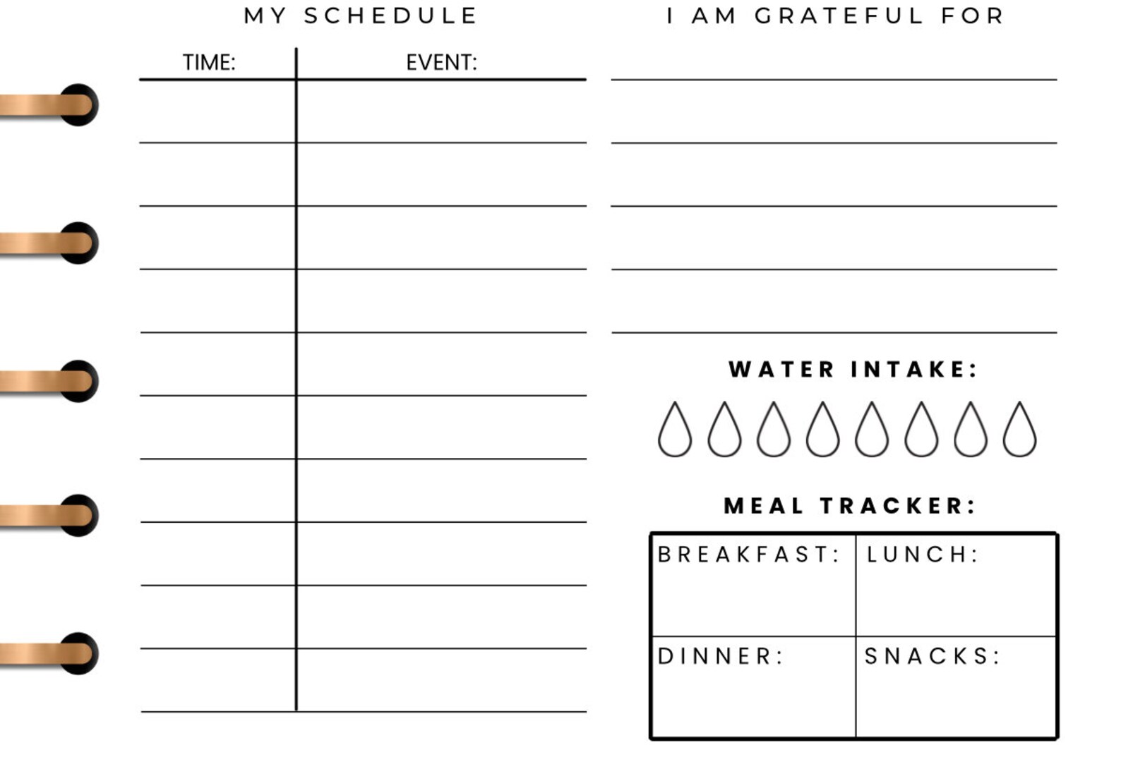 Dreams to Reality Planner | Daily and Monthly Journal Pages | Printable ...