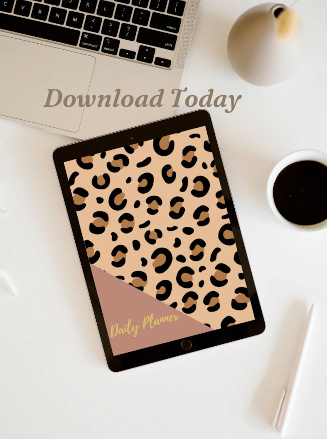 Cheetah Print Undated Digital Planner | Goodnotes, Notability Planner ...