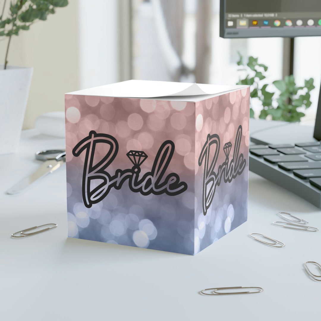 Here Comes the Bride | Sticky Note Cube Gift - Etsy