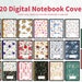 20 Colorful Floral Digital Planner Cover, Flower-themed Planner Cover ...